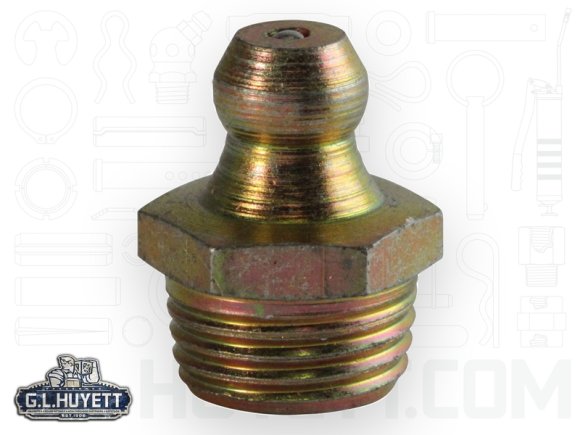 Grease Fitting Thread Forming S10x1 Steel Zinc Yellow