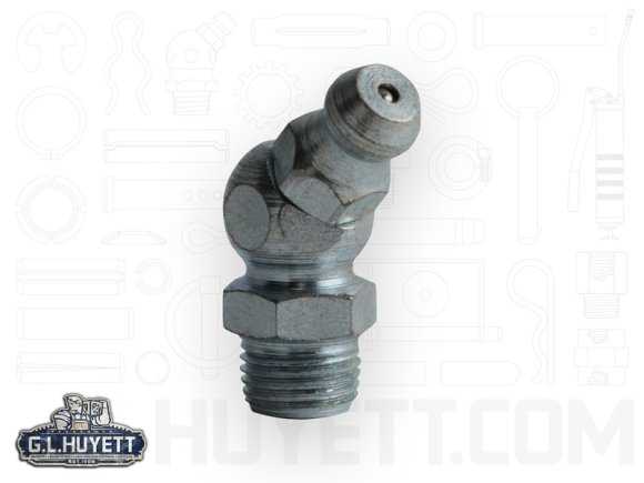 Grease Fitting Zerk M8x0.75 Taper Thread 45D Steel Z3