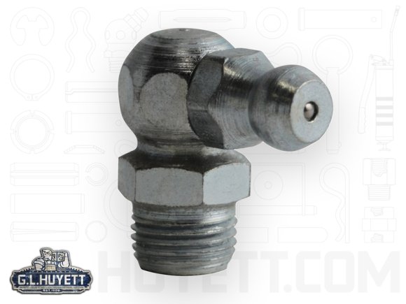 Grease Fitting Zerk M8x0.75 Taper Thread 90D Steel Z3