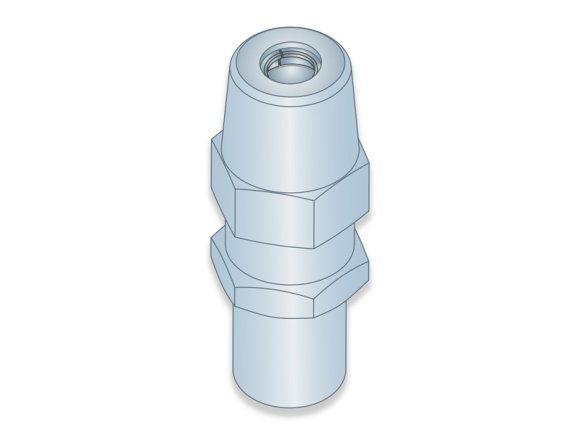 Narrow Hydraulic Coupler 1/8-27NPT CS ZC
