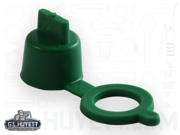 Grease Fitting Cap Dome Green