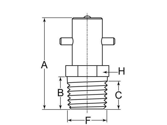 Pin Fitting 1/4-18NPTF BR NI