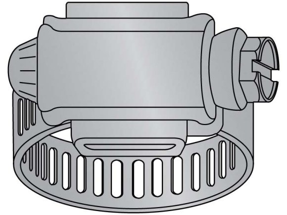 Hose Clamp Worm Gear Mini SAE #24 All 300 Stainless Steel