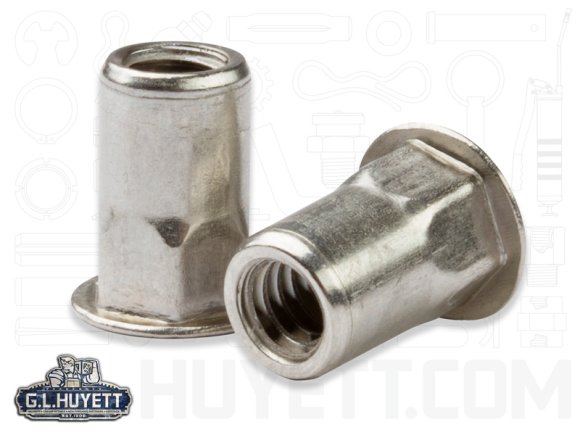 Rivet Nut Half Hex CAH #10-24 x 225 Low Carbon Steel Z3