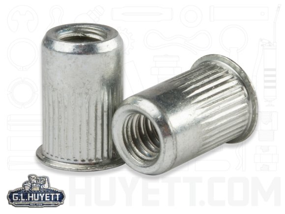 Rivet Nut Knurled CAK #6-32 x 080 Aluminum PL