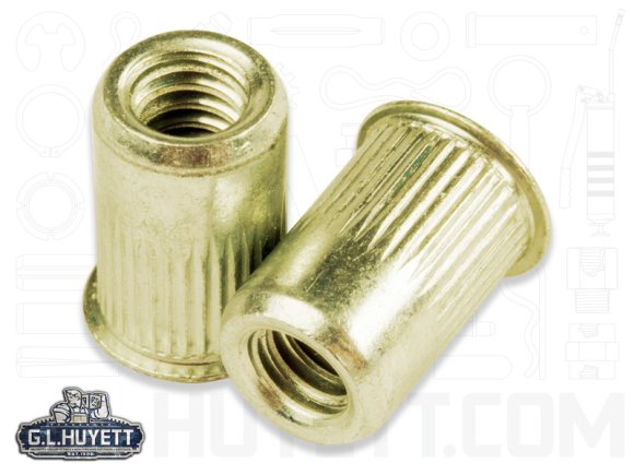 Rivet Nut Knurled CAL #6-32 x 080 Low Carbon Steel Y3