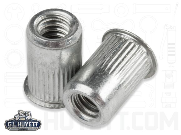 Rivet Nut Knurled CAL 1/4-20 x 165 Aluminum PL
