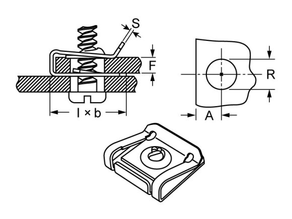 Speed Nut U ScrSz #10-24 Pnl .136-.250P.O