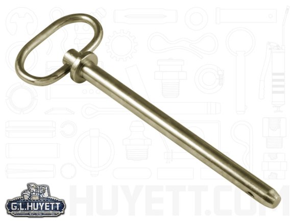 Hitch Pin Round Handle 1/2 x 5-3/4 C1035-1045 Zinc Yellow