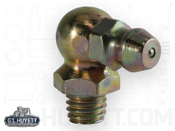 Lincoln Grease Fitting Zerk 90 M6 x 1 Taper Thread Steel ZY