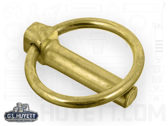 Lynch Pin 7/16" x 1-5/8" Carbon Steel Zinc Yellow