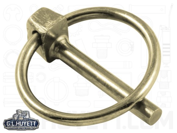 Lynch Pin 6 mm x 40 mm Carbon Steel Zinc Yellow