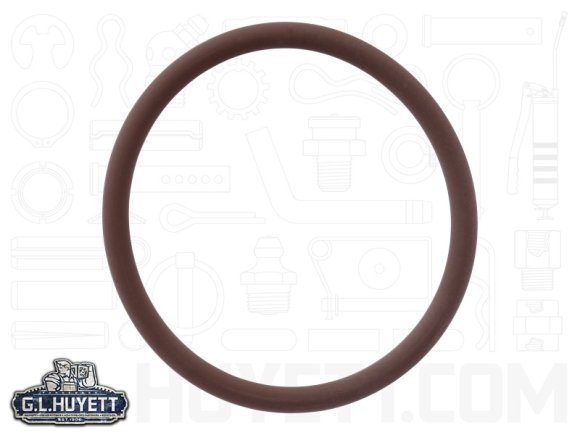 O-Ring 1" x 7/8" x 1/16" Viton 75 Durometer Brown