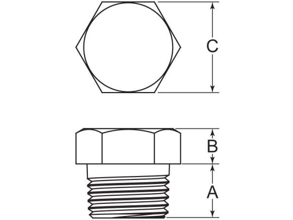 Pipe Plug 1 Hex Head ASME B16.11 Steel