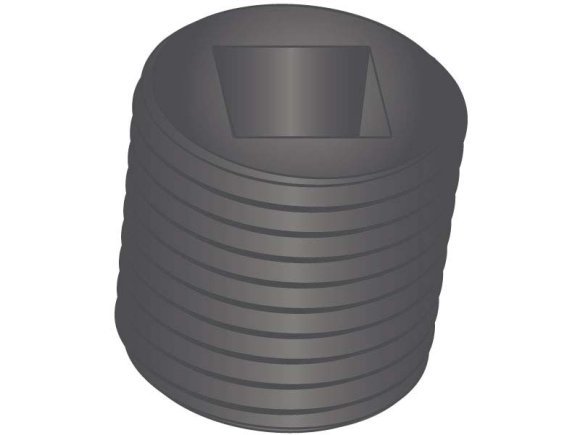 Pipe Plug 3/8 Square Socket SAE J531 Steel