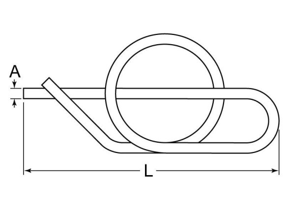 Ring Cotter Standard Duty 3/8 Stainless Steel