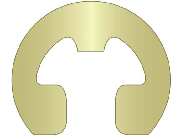 E-Clip Reinforced Retaining Ring Clip 1/8 CS ZY