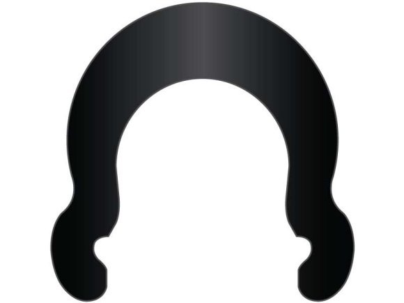 Rotor Clip Radial Grip Ring 5/16 Carbon Spring Steel Phos