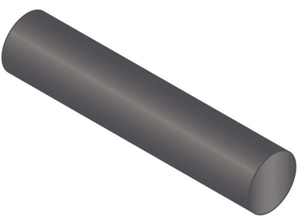 MAK-A-KEY Round Key Stock 1-1/2 x 3 Ft Carbon Steel Undrsz