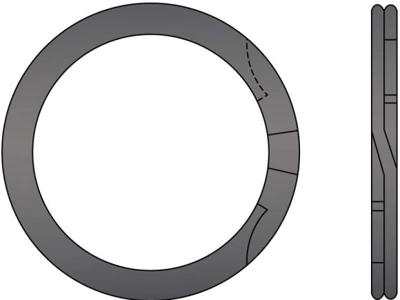 Spiral Retaining Ring Internal M/HD 3-1/2 Steel
