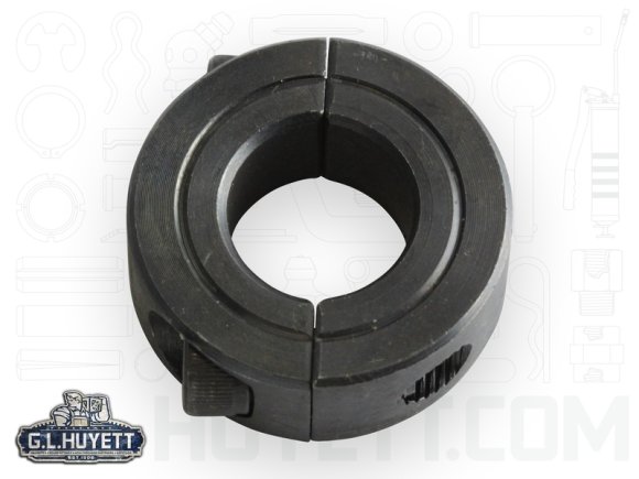 Double Split Collar 1-1/2 x 3/4 x 1/2 Steel Black Oxide