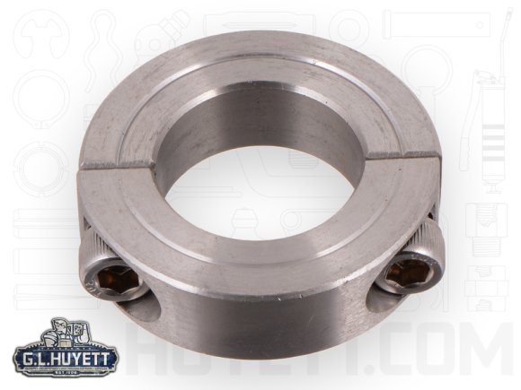 Double Split Collar 1-3/4 x 1 x 1/2 Stainless Steel