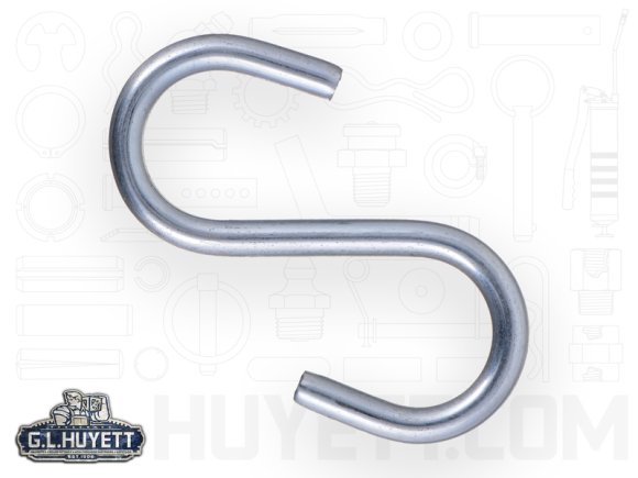 S-Hook Open End .080" x 1-1/16" ZC