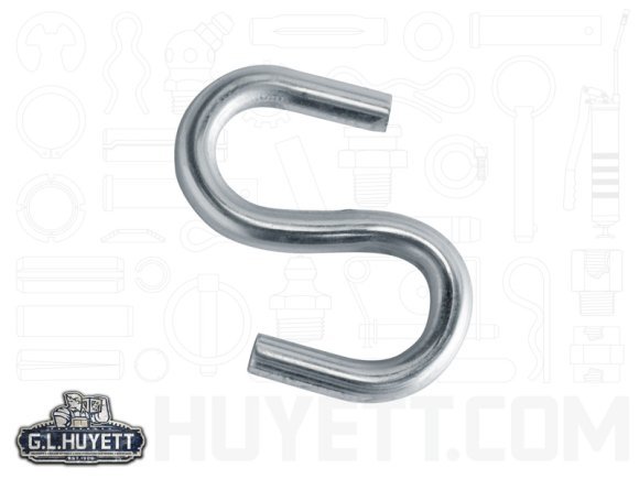 S-Hook Open End .162" x 1-7/16" ZC