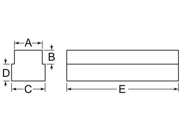 MAK-A-KEY Step Key Stock 3/8 x 7/16 x 1 Ft Type 2 ZC