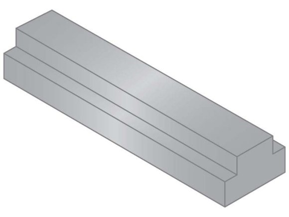 MAK-A-KEY Step Key Stock 1/4 x 3/8 x 1 Ft Type 2 SS