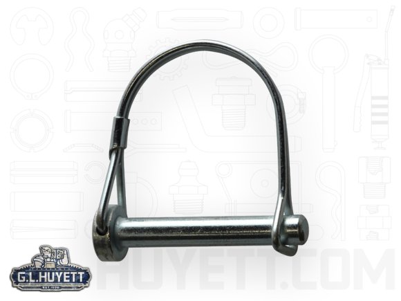 Snap Safety Pin Round Two Wire 3/8 x 1-3/8 Steel ZC