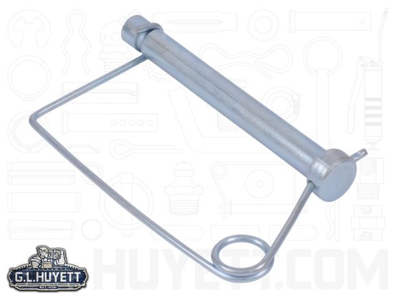 Snap Safety Pin Coil Tension 3/8 x 4 LD Steel ZC