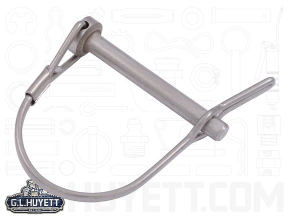 Snap Safety Pin Rd Two Wire Tab Lock 1/4 x 1-3/4 300 SS PV