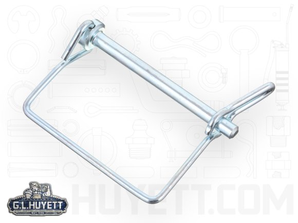 Snap Safety Pin Sq One Wire Tab Lock 1/4 x 2-1/2 Steel ZC