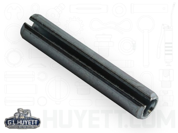 Slotted Spring Pin 3/8 x 2 Carbon Steel Zinc Clear