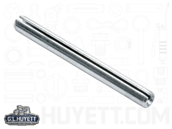 Slotted Spring Pin 3/8 x 3 Carbon Steel Zinc Clear