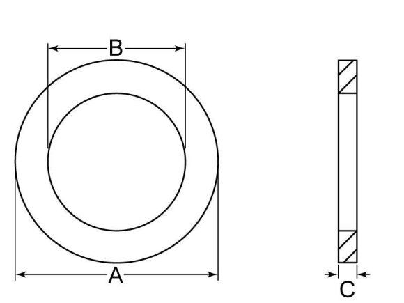 Support Ring M16 x 10 x 1.2 DIN 988 Spring Steel