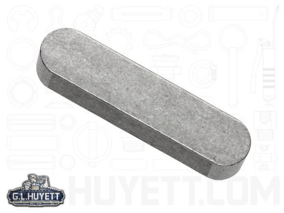 Machine Key M8 x 7 x 50 Form A Carbon Steel Undersize