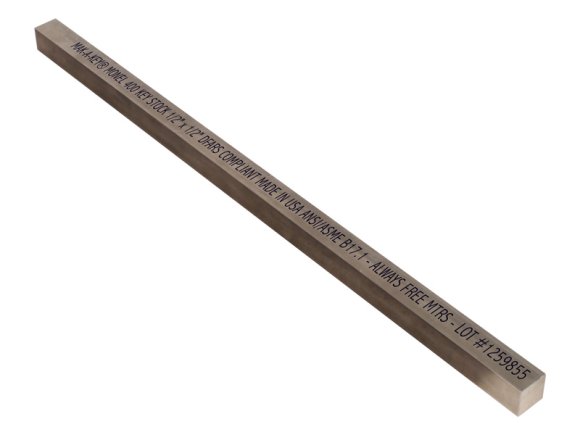 MAK-A-KEY Key Stock 1/2 x 1/2 x 12 Monel