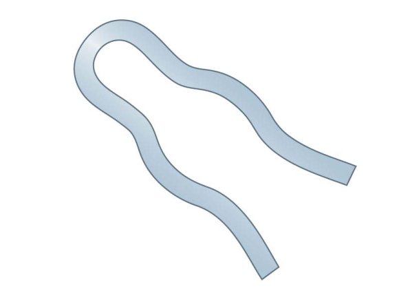 Hitch Hairpin Cotter Clip .135 x 1-27/32 MB Spring Wire ZC