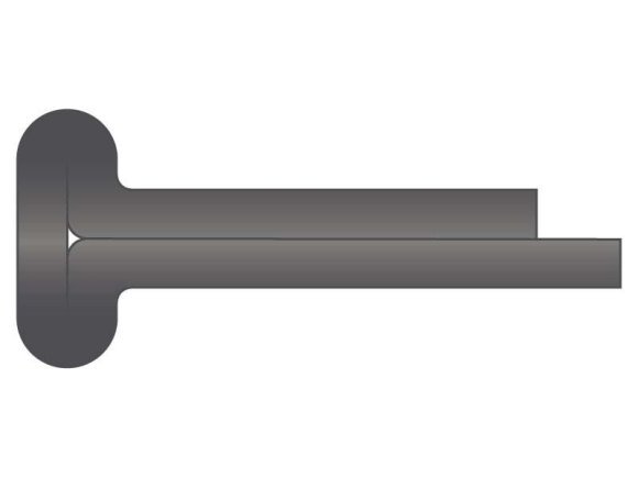 Cotter Pin T-Head 1/8 x 1 Carbon Steel Plain