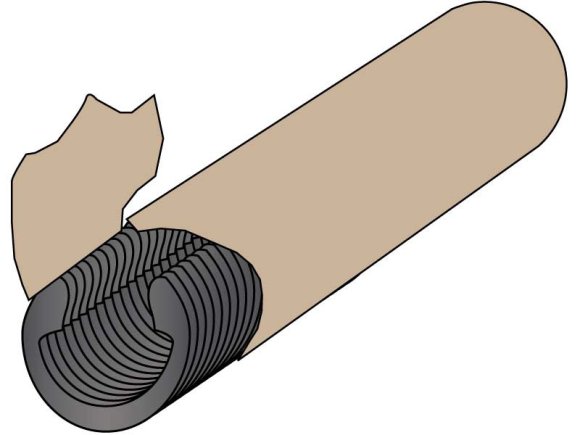 Crescent External Retaining Ring Clip 5 mm CS Ph 250 Pc Stk