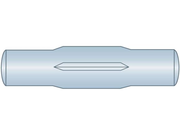 Groove Pin 1/16 x 1 Type E Low Carbon Steel Zinc Clear