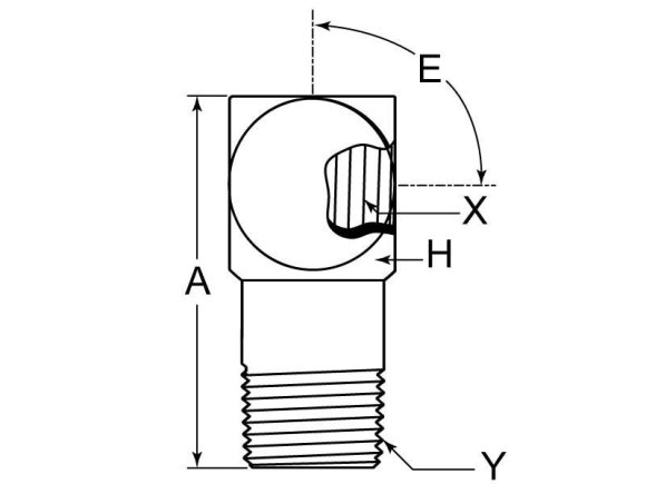 Elbow, 90, 1/8-27PTF SAE Short x 1/8-27N