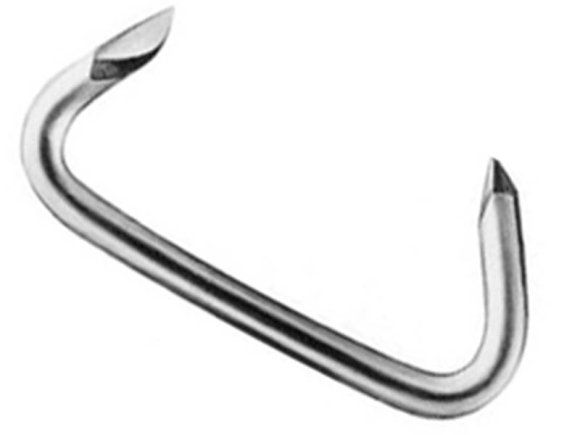 Hog Ring 1-5/16" x 3/4" Stainless Steel Plain