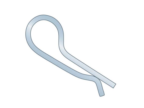 Bridge Hitch Hair Pin Clip .162 x 3-7/16 MB Spring Wire ZC