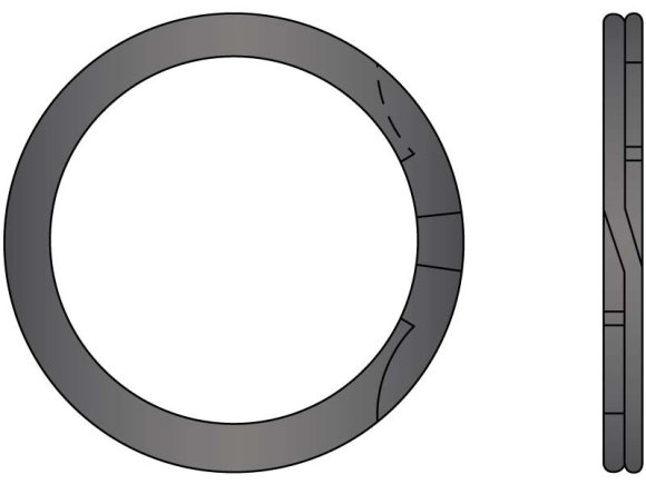 Spiral Retaining Ring Internal 3-1/2 Steel MS27426