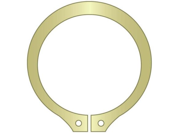Snap Retaining Ring External 4-1/4 Steel Zinc MS16624