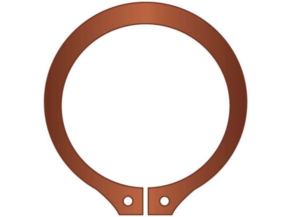 Snap Retaining Ring External 5/32 Alloy Copper MS16624
