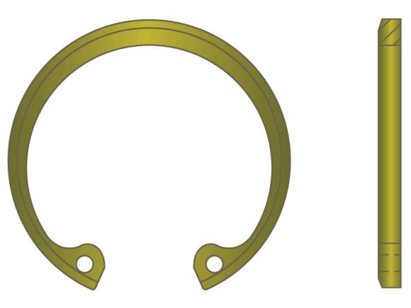 Housing Retaining Ring Bvl Internal 3-1/2 Steel CDY MS16631